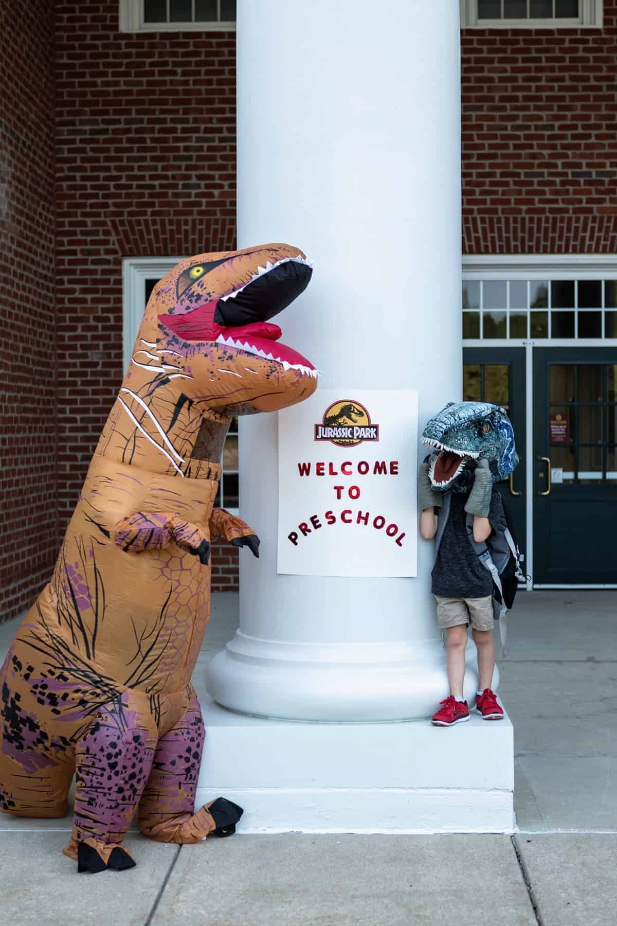 Back To School Photos: A Little Dino Heads To School » Read Now!